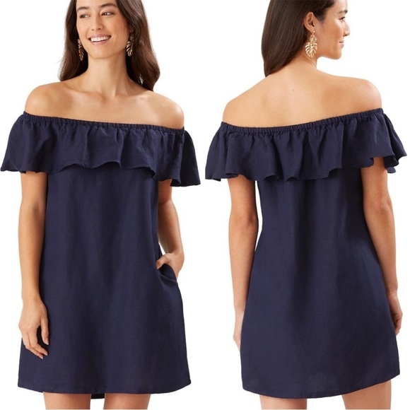 Tommy Bahama | Dresses | Tommy Bahama St Lucia Off The Shoulder Ruffle ...